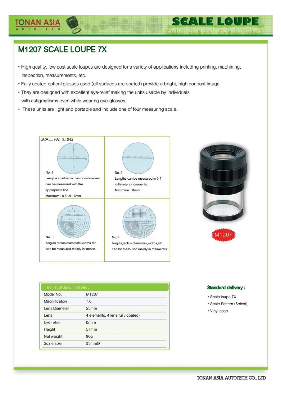 Scale Loupe – Tonan Asia Autotech Co., Ltd.